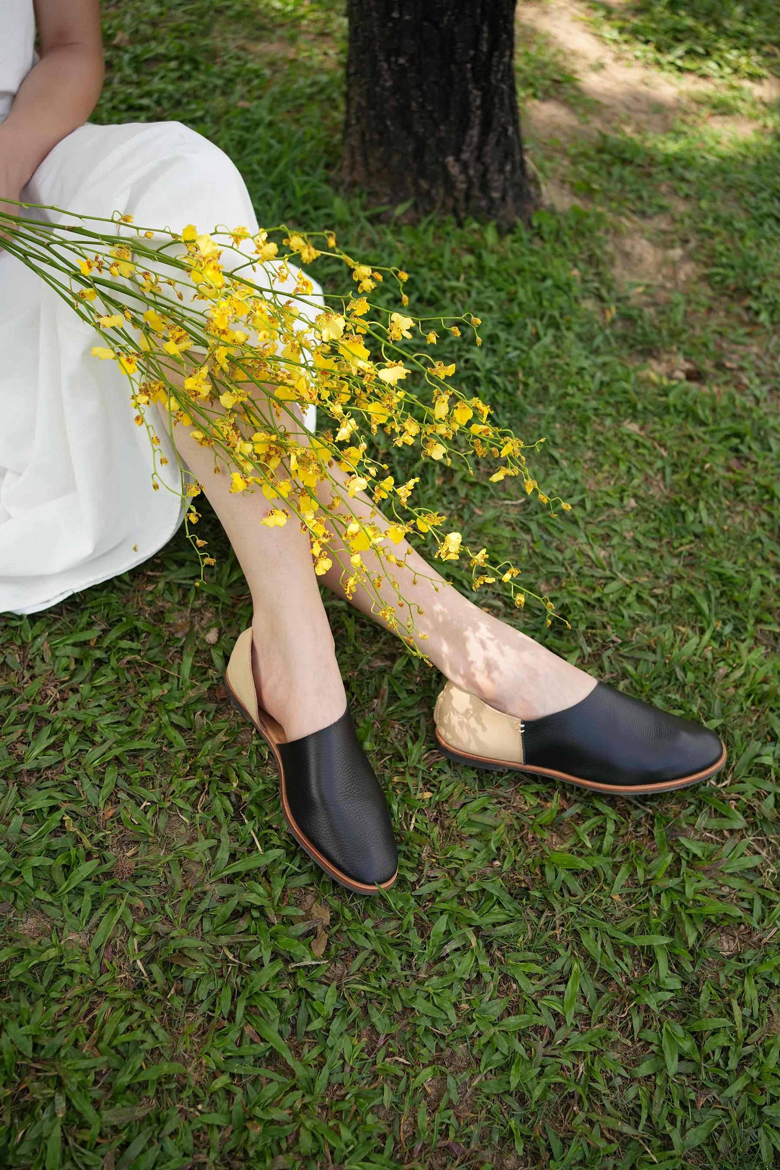 LEATHER LAB - MOCHI．Miso Flats